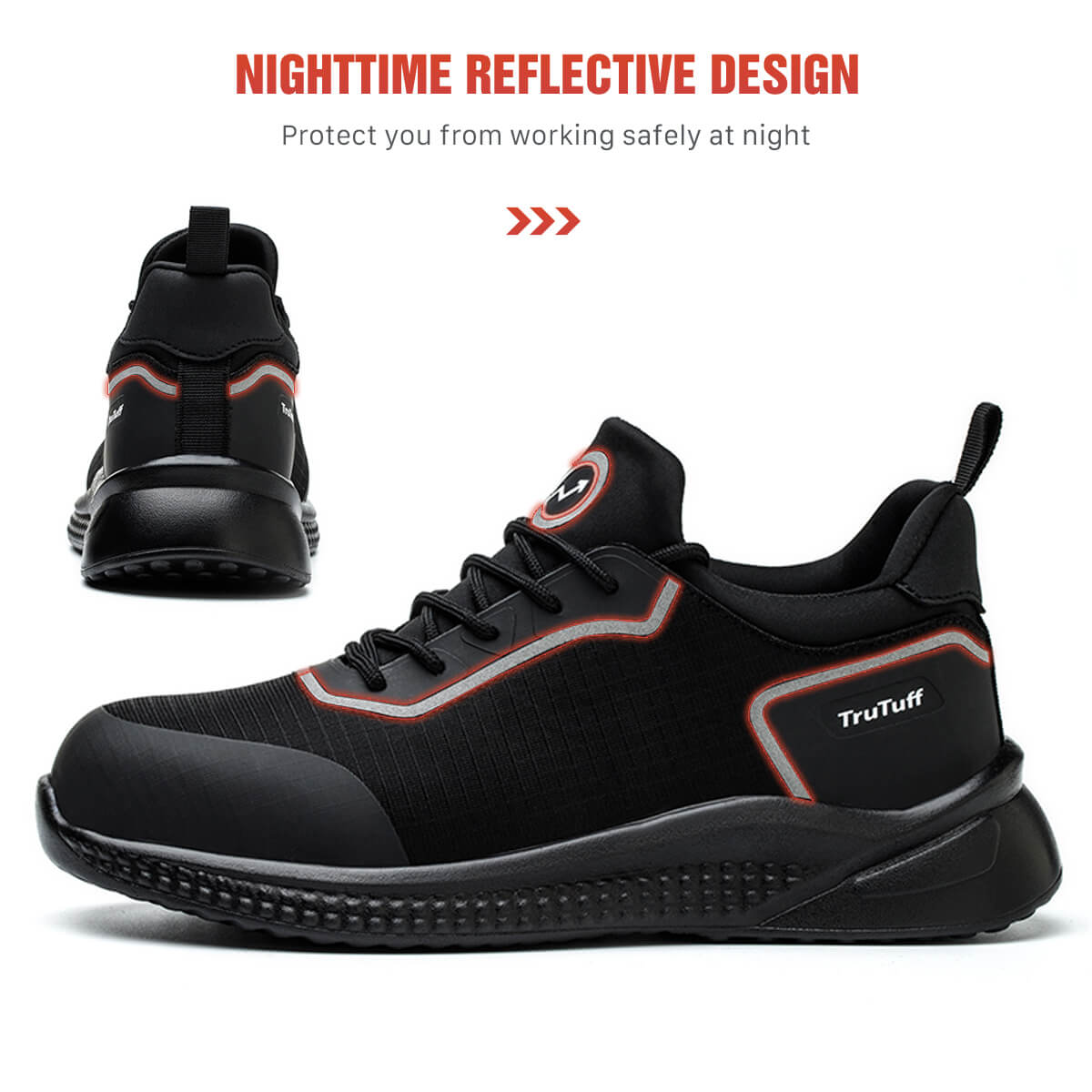 TruTuff OPUS Lightweight Work & Safety Shoes, Steel Toe, Anti Puncture ...