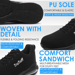 TruTuff Marco Safety Shoes | SteelToe Industrial & Construction Shoe ...